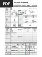 CS Form No. 212 Revised Personal Data Sheet Sample Form | PDF ...