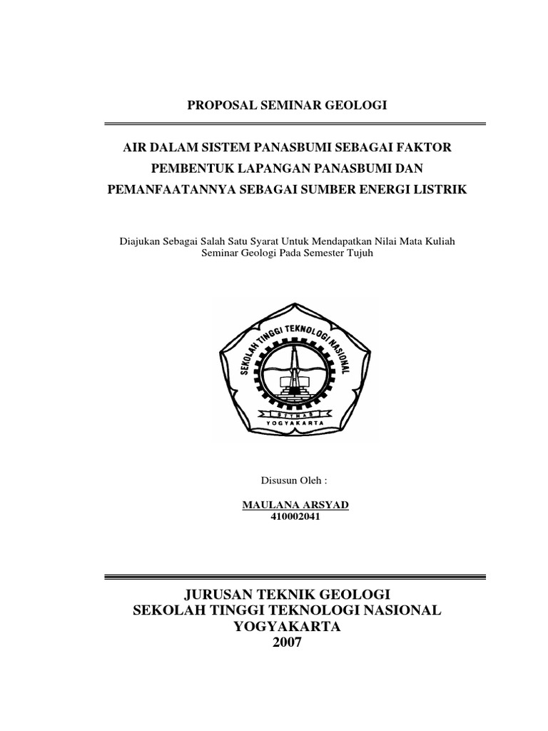 Proposal Seminar M Arsyad | PDF
