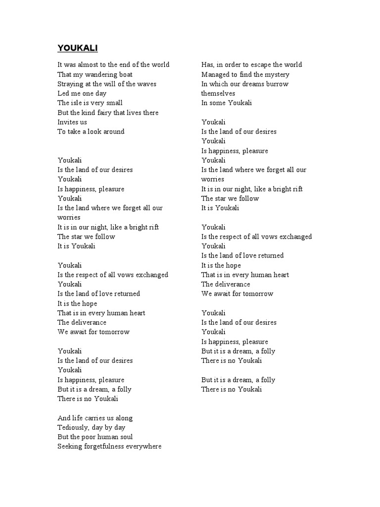 YOUKALI | PDF | Poetry | Young Adult