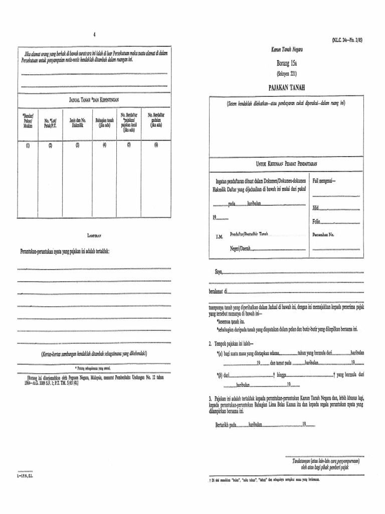 Borang 15A | PDF