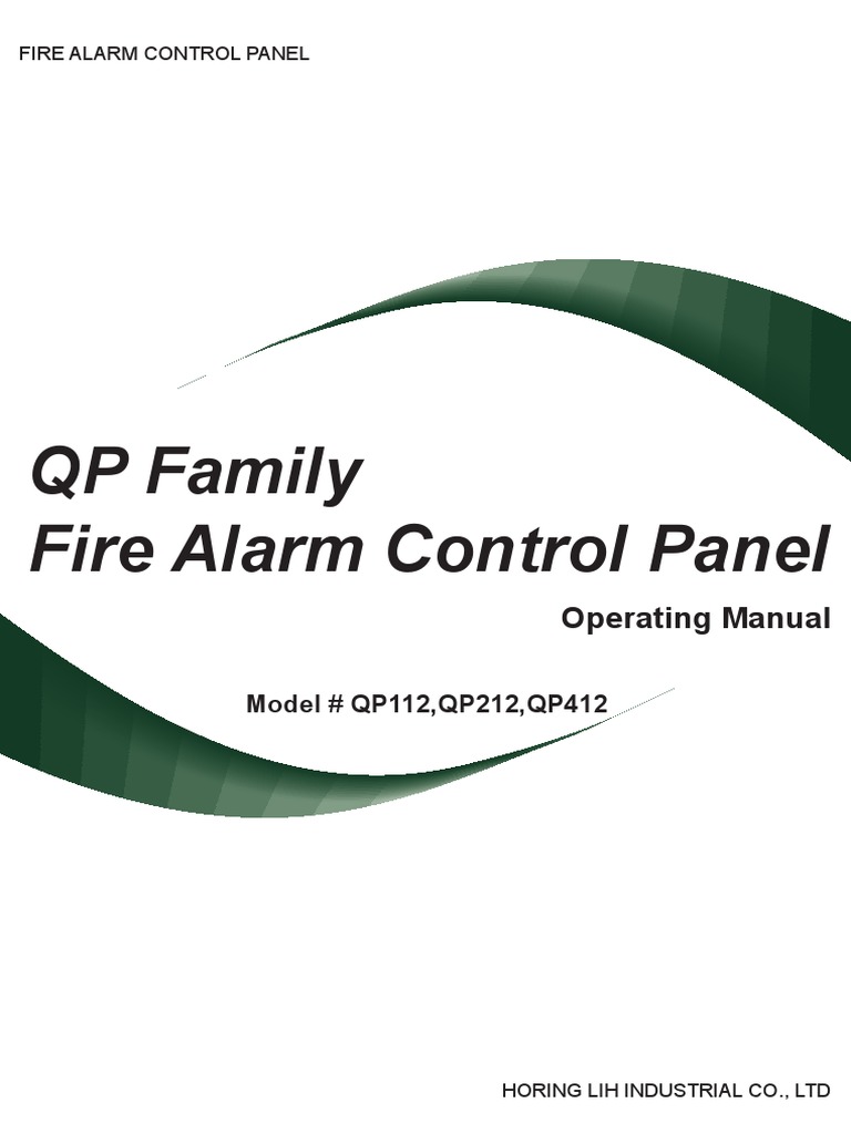 QP Family Fire Alarm Control Panel: Operating Manual | PDF | Relay ...