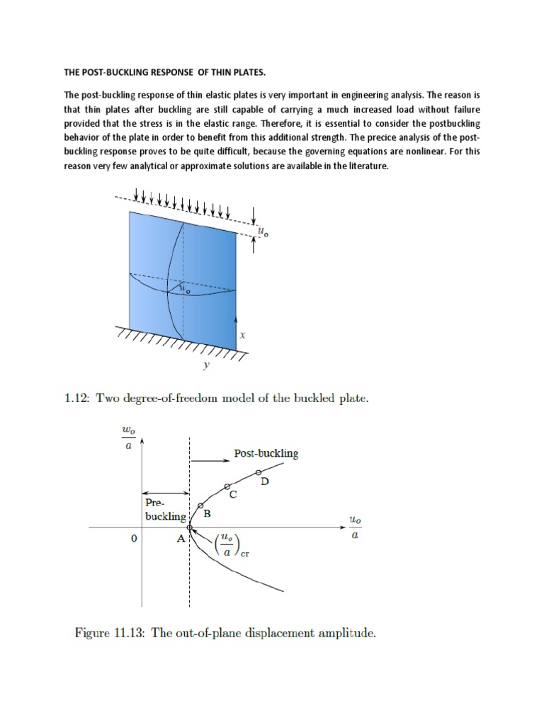 Analysis of Plates | PDF | Bending | Buckling