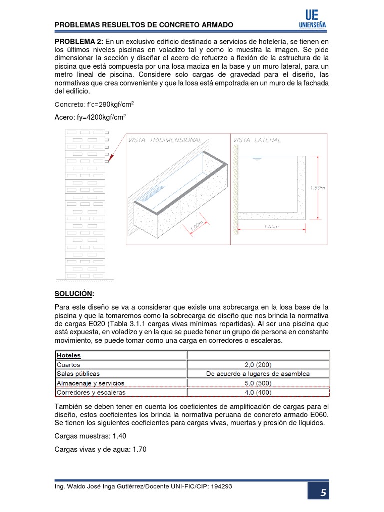 Problemas Resueltos de Concreto Armado 2 PDF | PDF | Hormigón | Ingeniería de Edificación