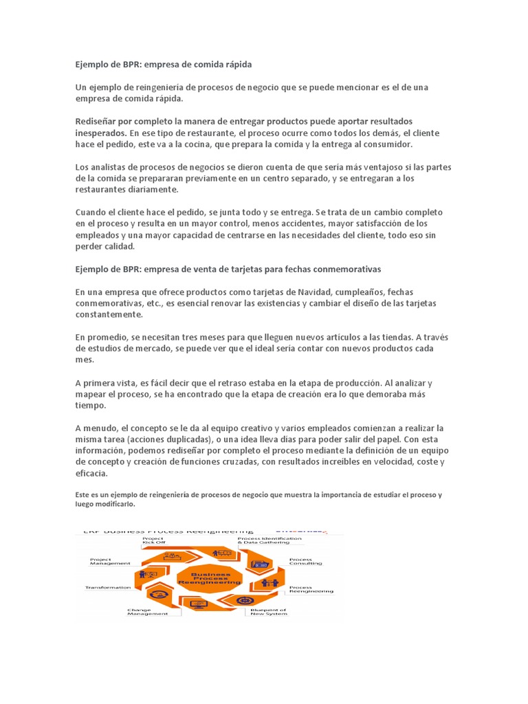 BPR | PDF | Planificación | Procesos de negocio