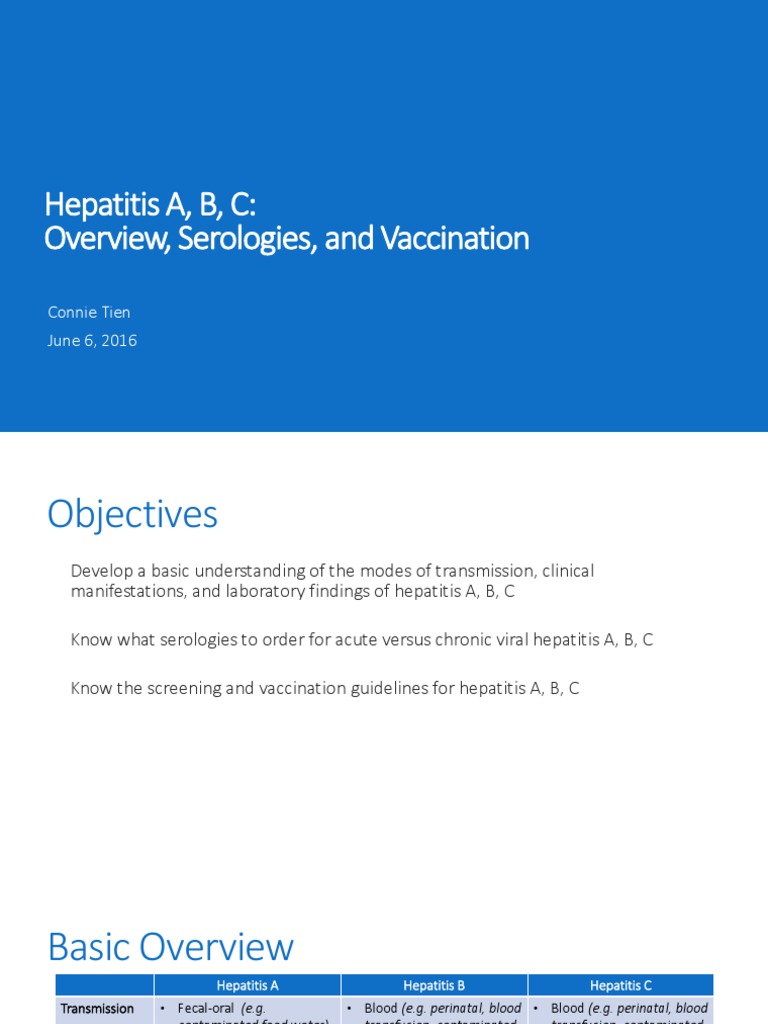 Viral Hepatitis Overview | PDF | Hepatitis | Hepatitis C