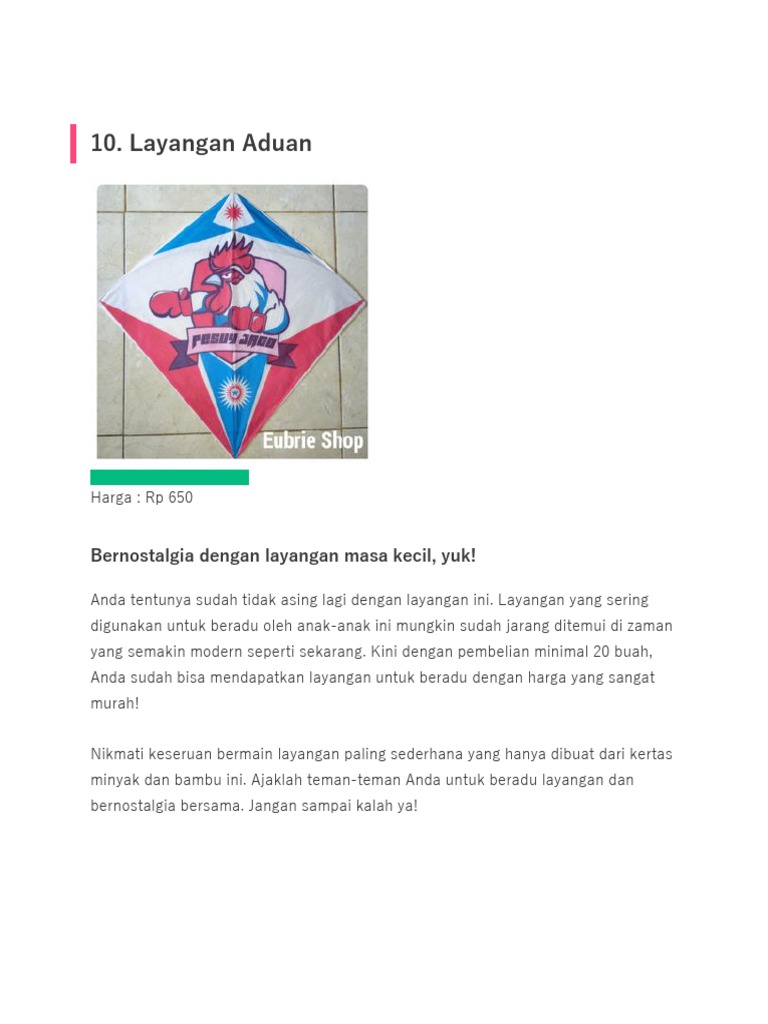 Layangan Aduan | PDF
