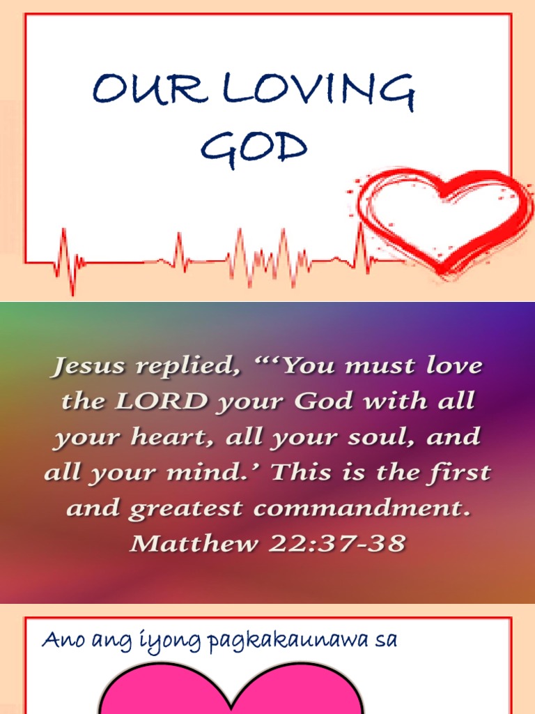 Lesson 1 Our Loving God | PDF