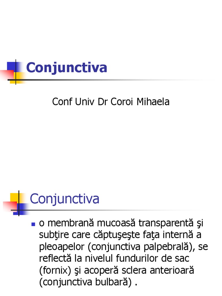 Conjunctiva-romPrezentare Microsoft PowerPoint | PDF