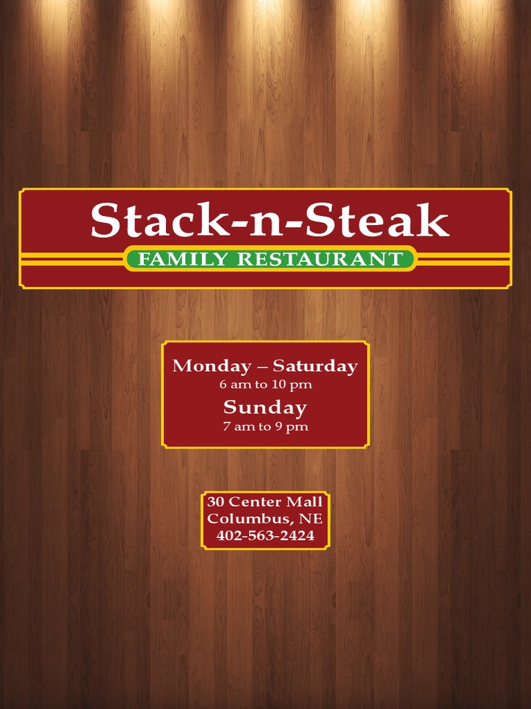 Stack N Steak - 2019 | PDF | Hamburgers | French Fries