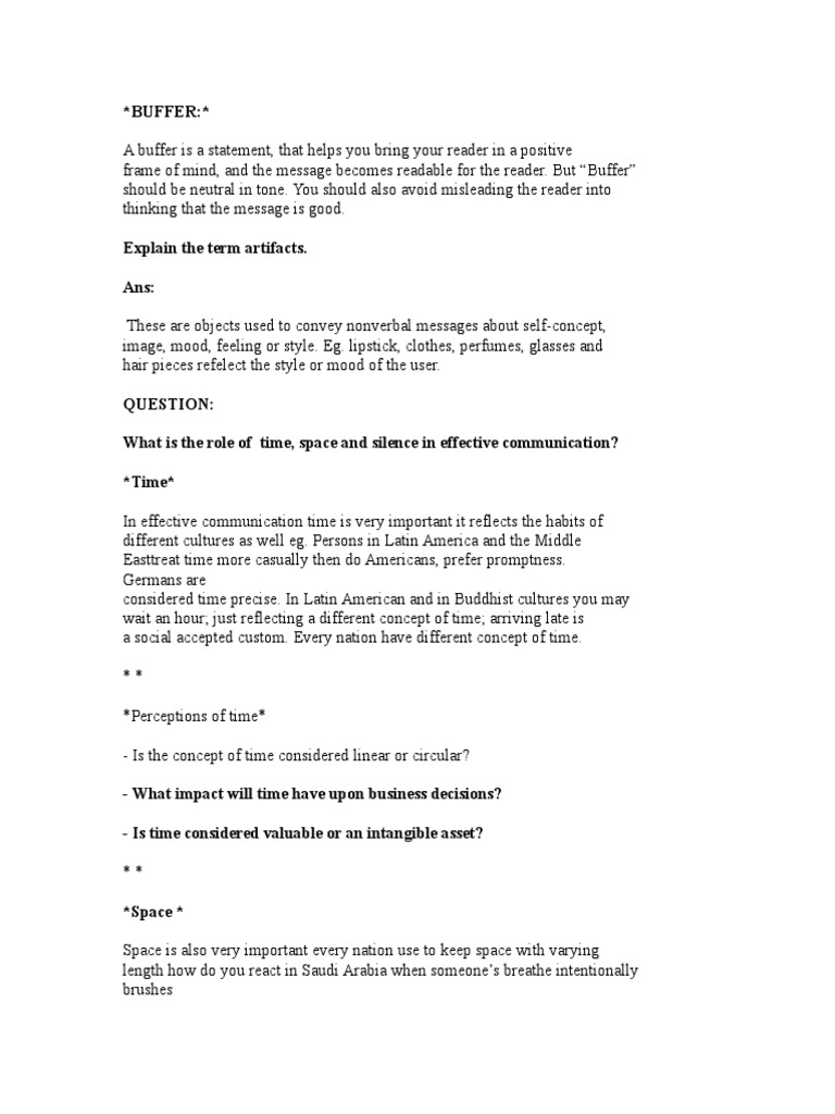 Short Notes Eng301 | PDF | Attitude (Psychology) | Communication