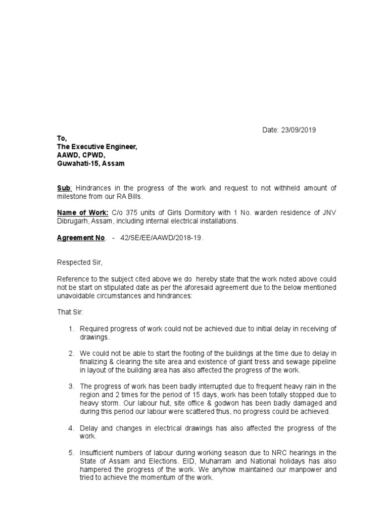 JNV Moran Letter For Hinderance | PDF | Government