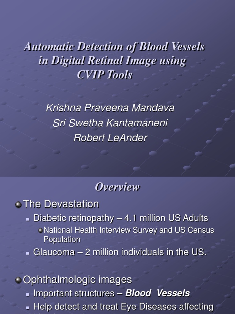 Automatic Detection of Blood Vessels in Digital Retinal Image Using ...