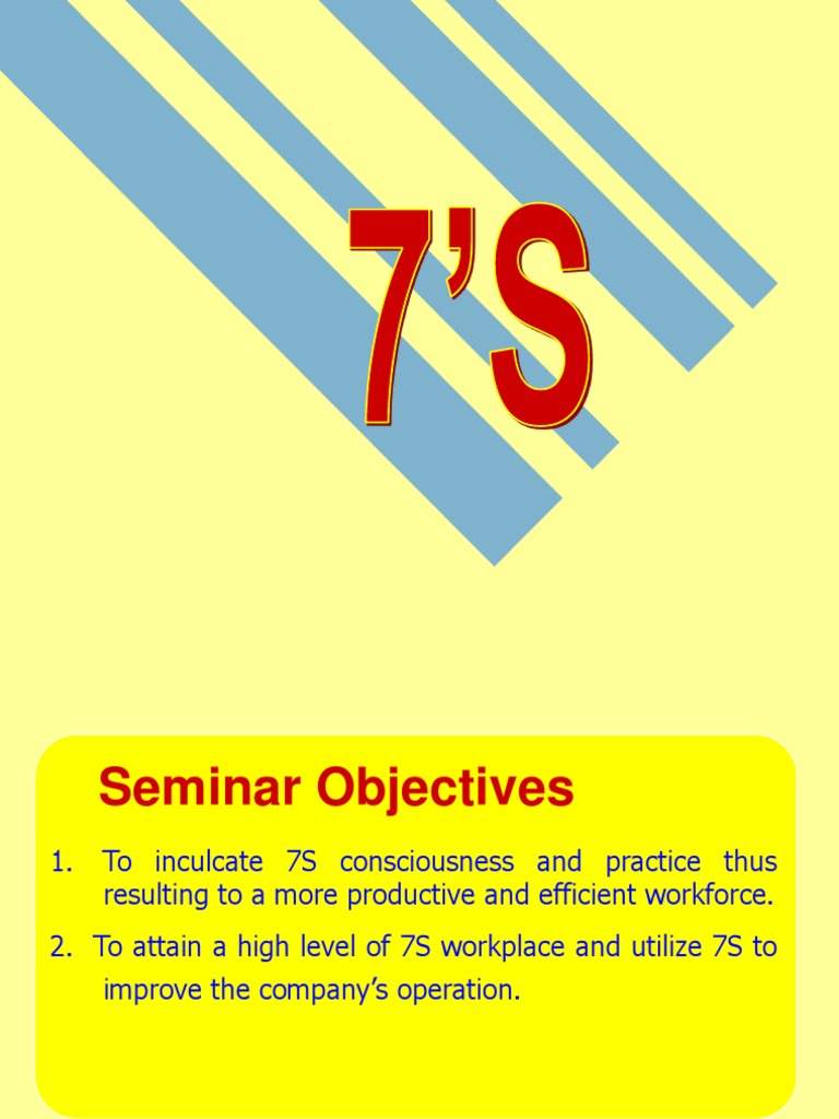 7s Presentation | Download Free PDF | Housekeeping | Warehouse