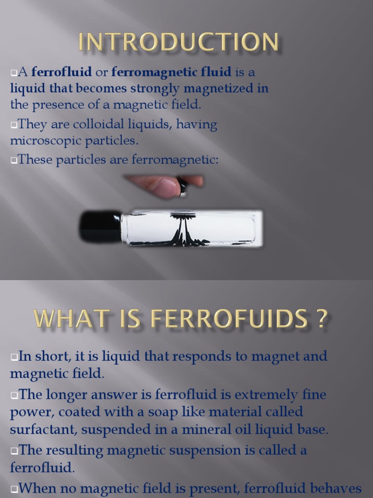 On Ferrofluid | PDF