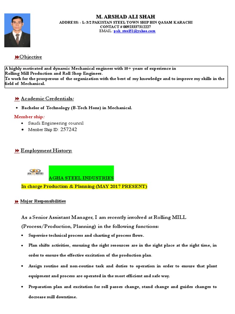 M. Arshad Ali Shah: Member Ship | PDF | Rolling (Metalworking) | Numerical Control