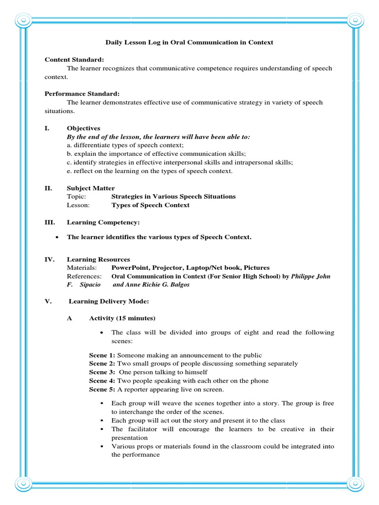 By The End of The Lesson, The Learners Will Have Been Able To | PDF ...