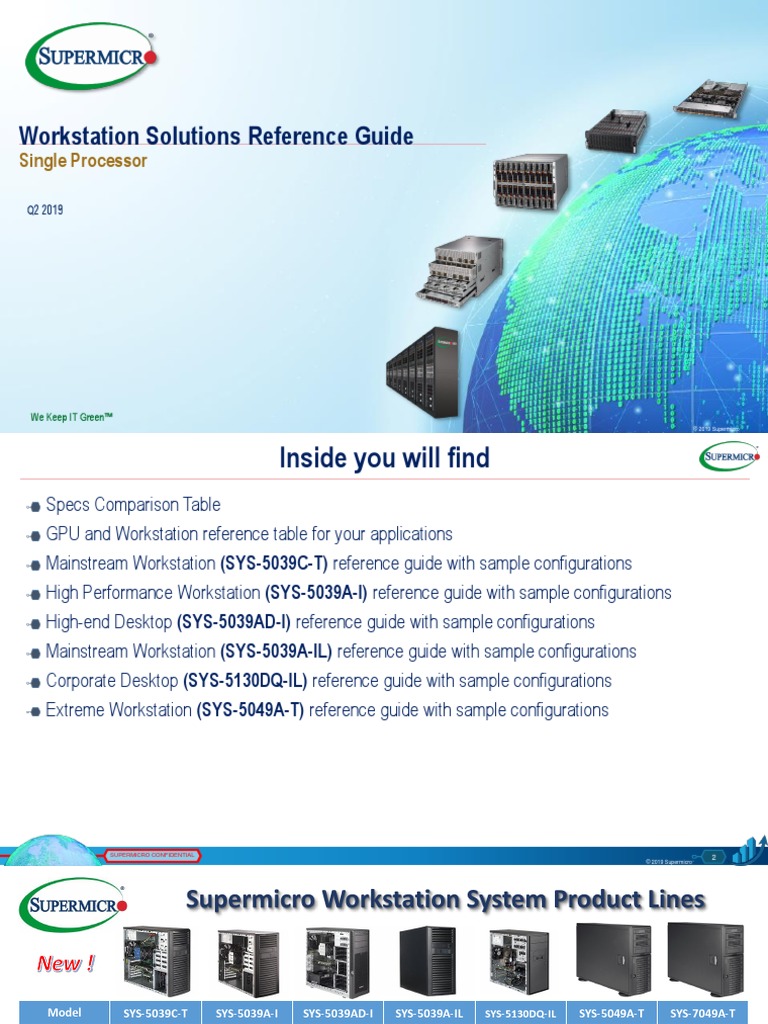 Supermicro Workstation Solutions Reference Guide | PDF | Computer ...