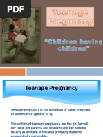 Teenage Pregnancy Questionnaire | PDF | Teenage Pregnancy | Adolescence