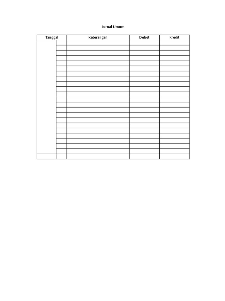 Format Tabel Akuntansi | PDF