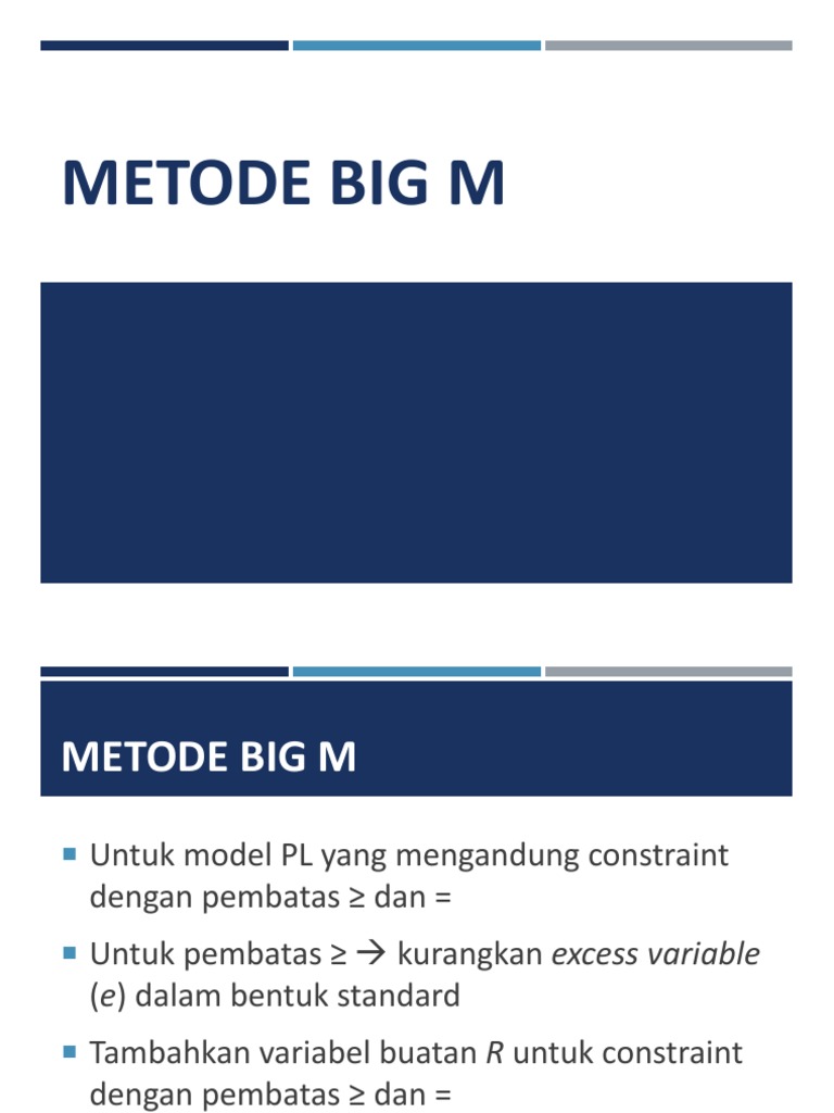 Metode Big M - Yoga | PDF