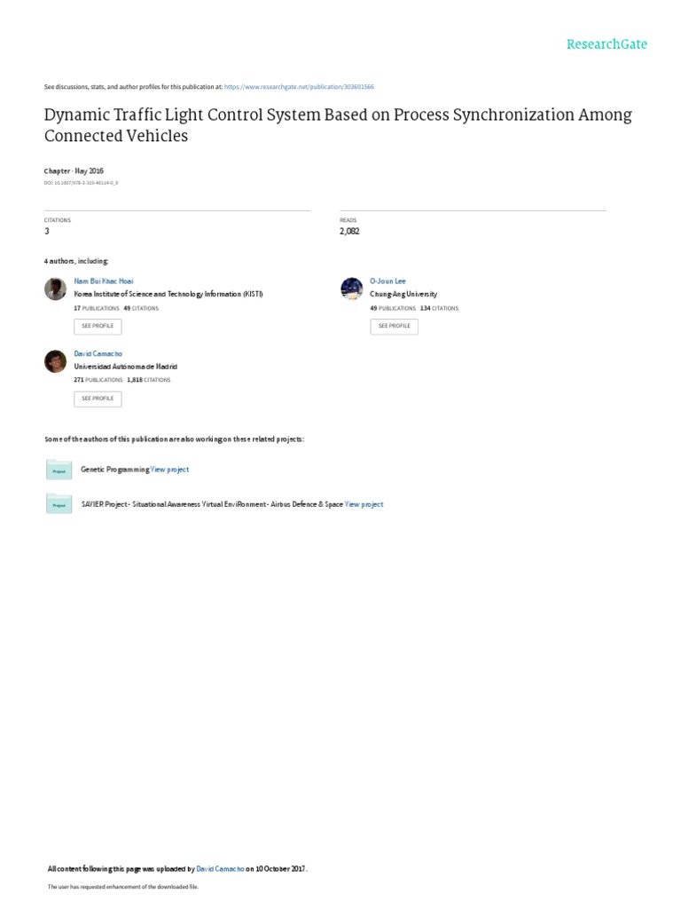 Dynamic Traffic Light Control System Based On Process Synchronization ...