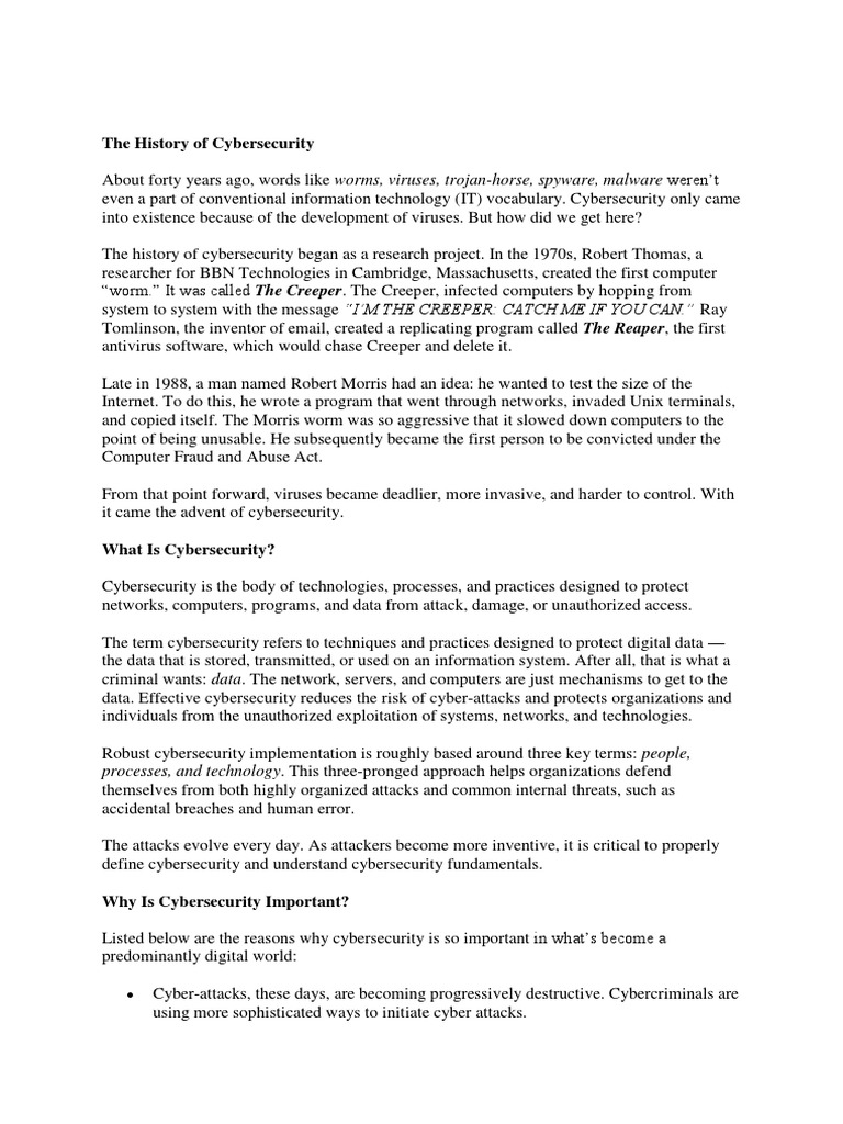 Cyber Security Notes | PDF | Information Security | Computer Security