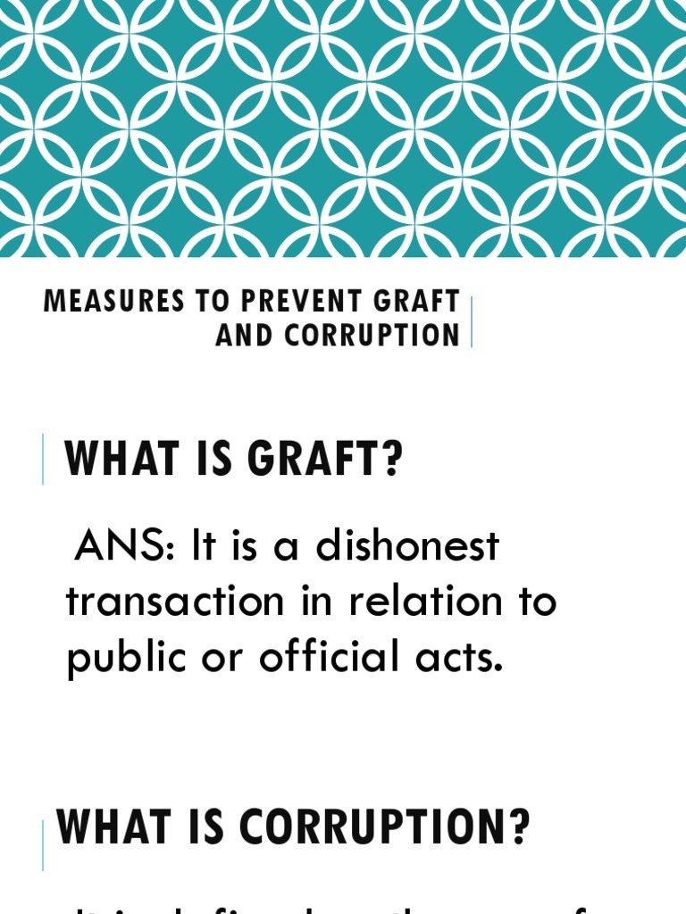 Measures To Prevent Graft and Corruption | PDF | Corruption | Political ...