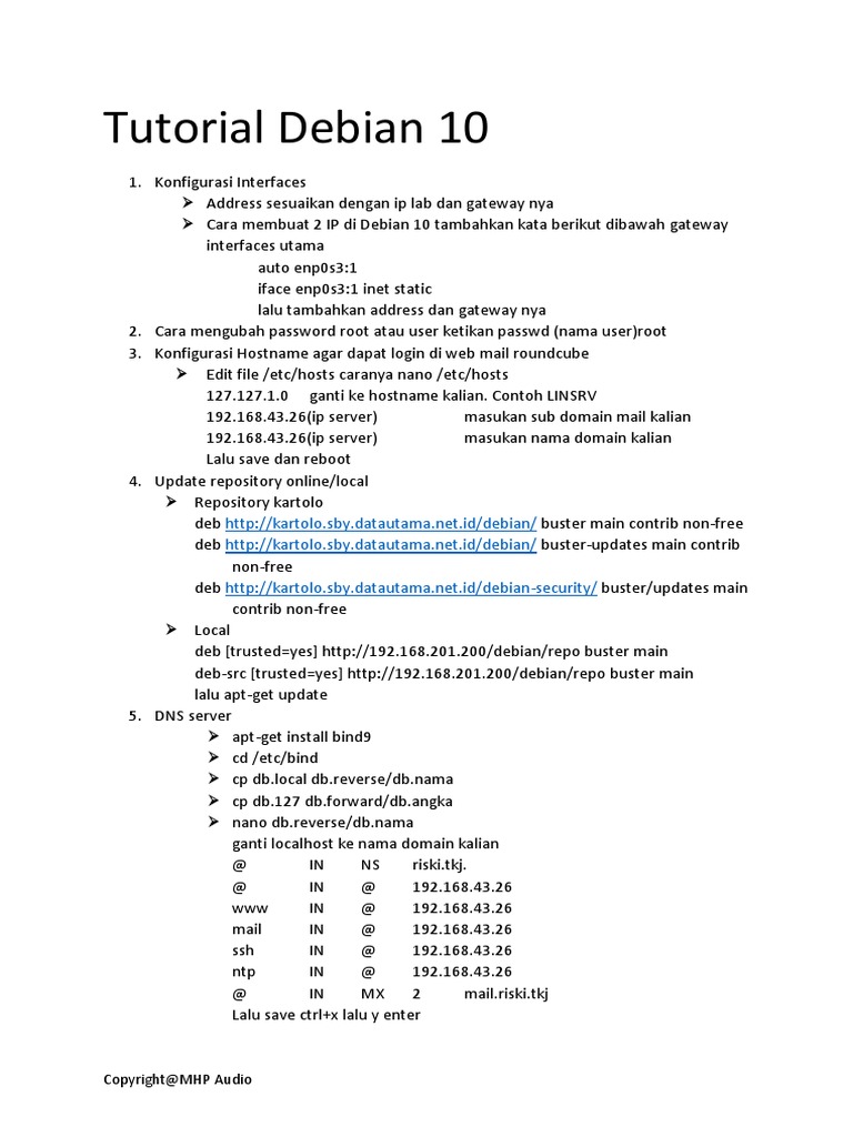 Tutorial Debian 10 PDF | PDF