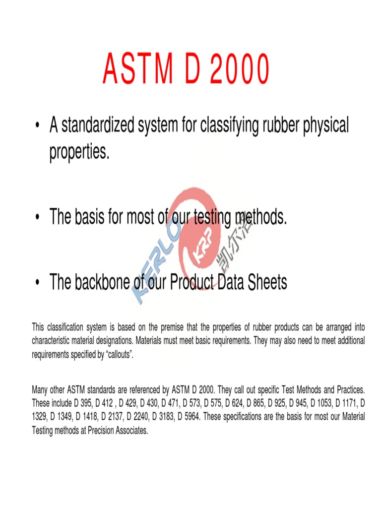 ASTM D 2000 Classification System | PDF | Ultimate Tensile Strength ...