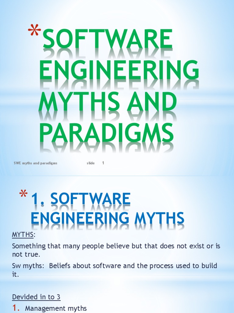 Software Engineering Myths Explained | PDF | Software Development ...