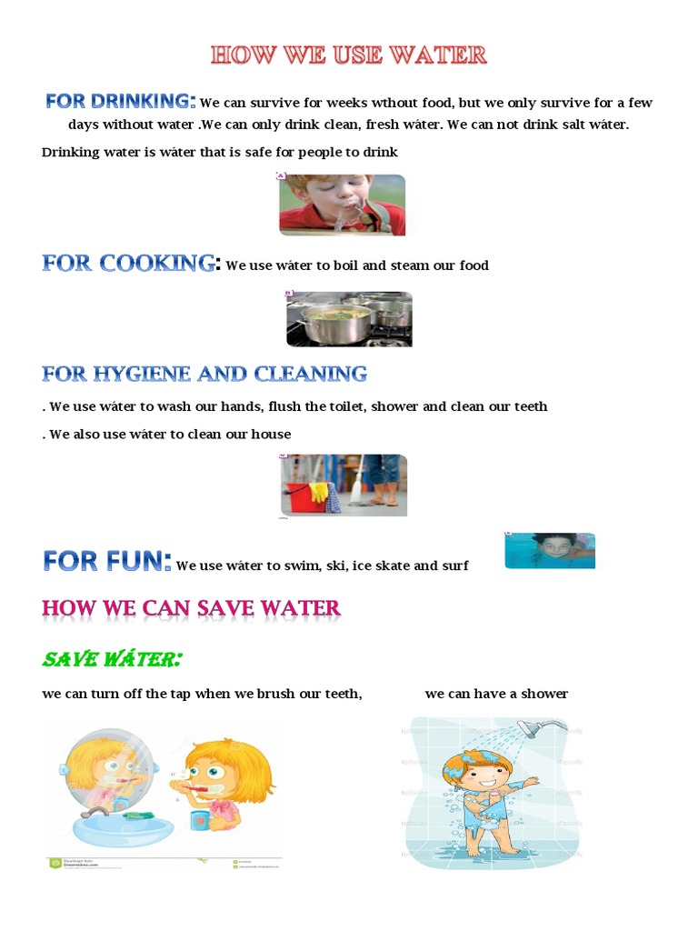 How We Use Water | PDF