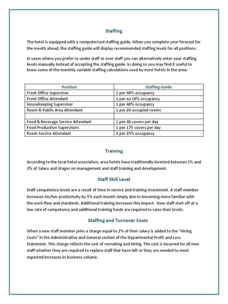 Position Staffing Guide | PDF
