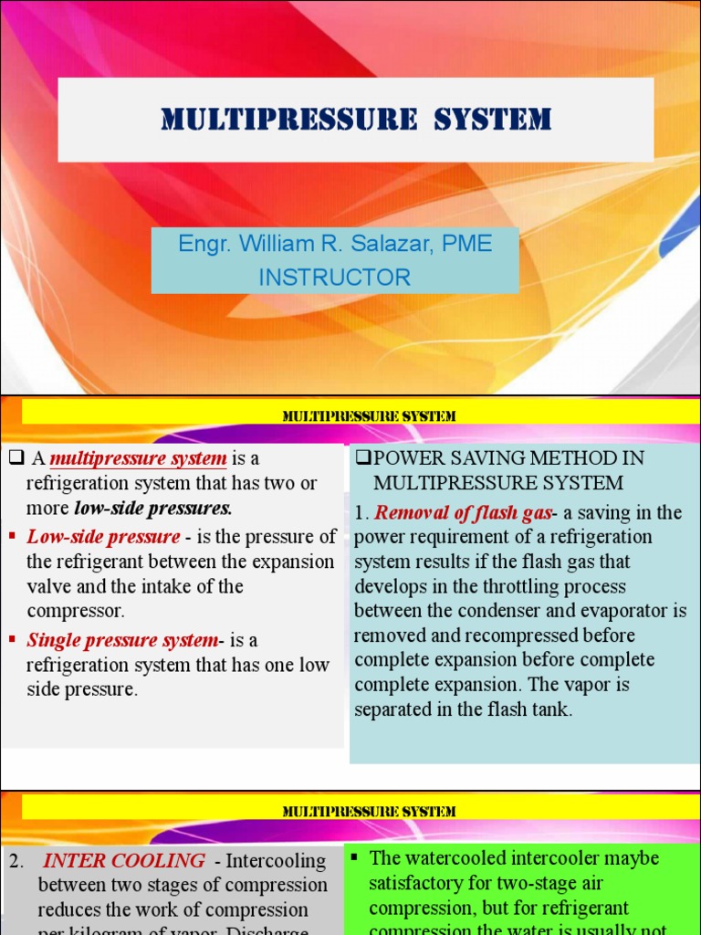 3-Multipressure Systems PDF | PDF | Refrigeration | Heat Exchanger
