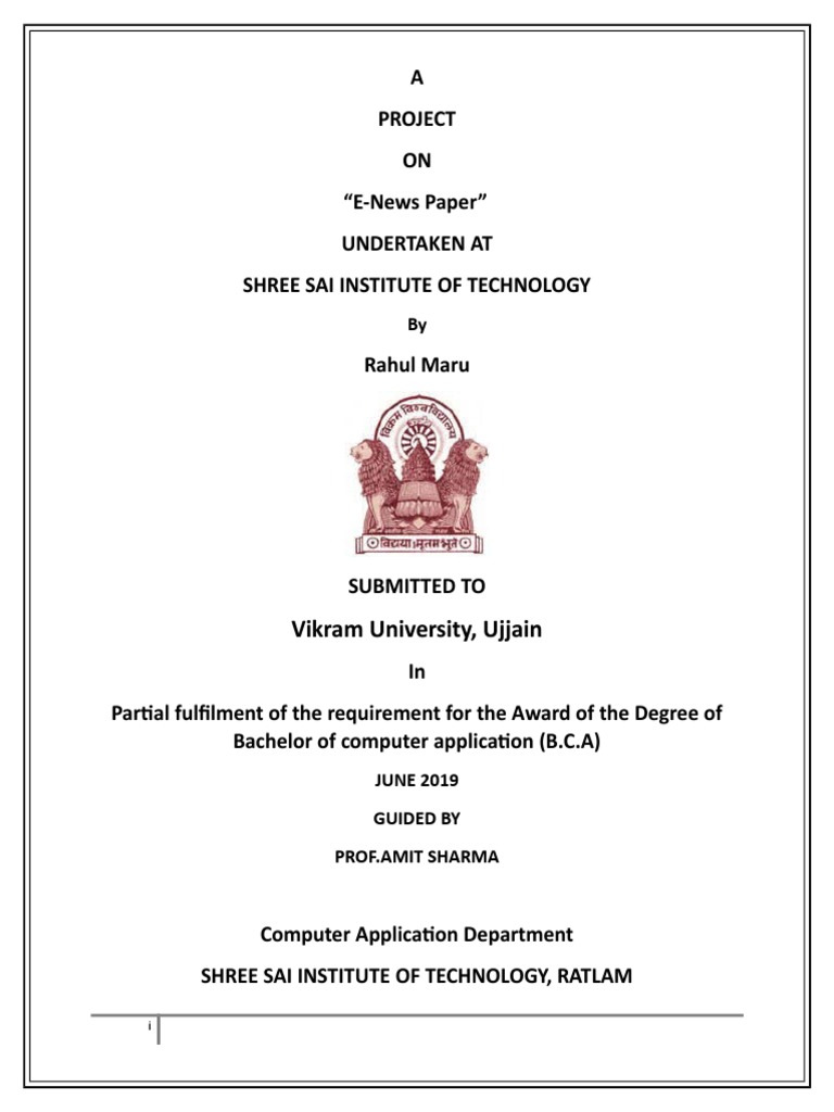 Bca 6th Project Final Report 2019 | PDF | Software Testing | Software ... Bca 6th Project Final Report 2019 | PDF | Software Testing | Software ...