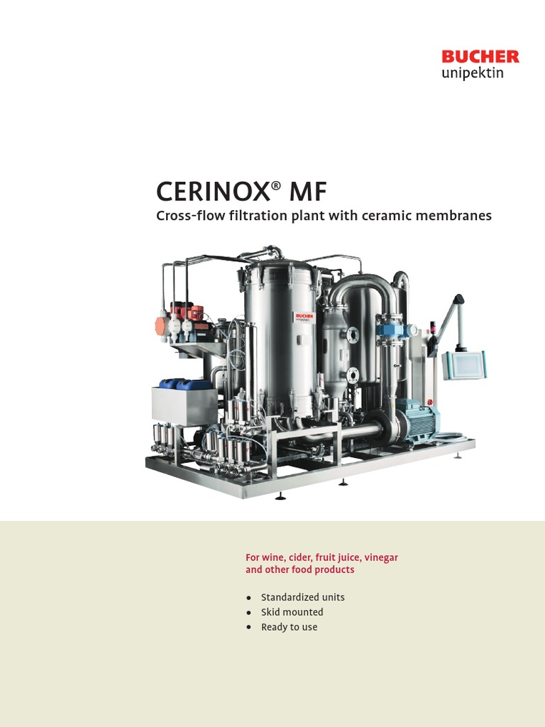 Bucher Flyer Cerinox MF - 2018 - E - WEB - 1 PDF | PDF | Membrane ...