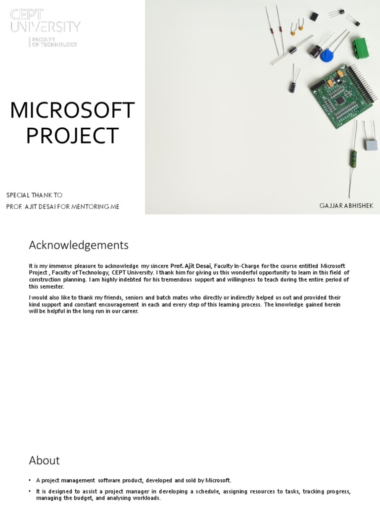 Microsoft Project Tutorial | PDF | Software | Computing