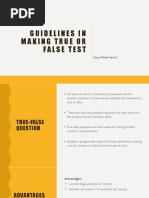 Guidelines For Writing Matching Type Test Items PDF | PDF ...