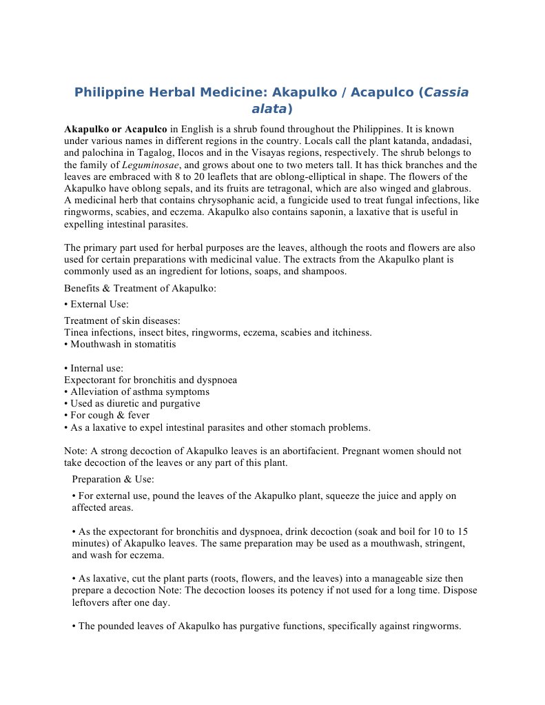 Philippine Herbal Medicine | PDF | Carrot | Garlic
