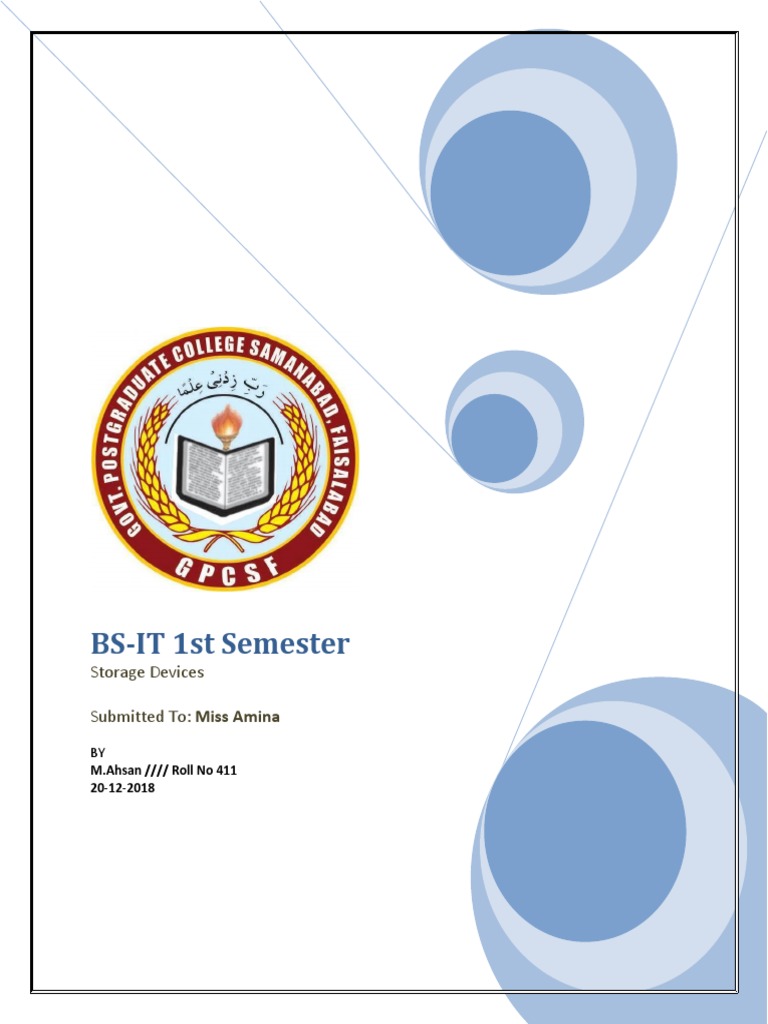 Assignment No2 Storage Devices | PDF | Computer Data Storage | Usb ...