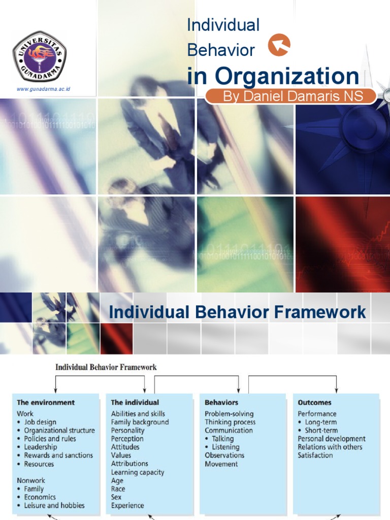 Individual Behavior in Organization | PDF | Personality Psychology ...