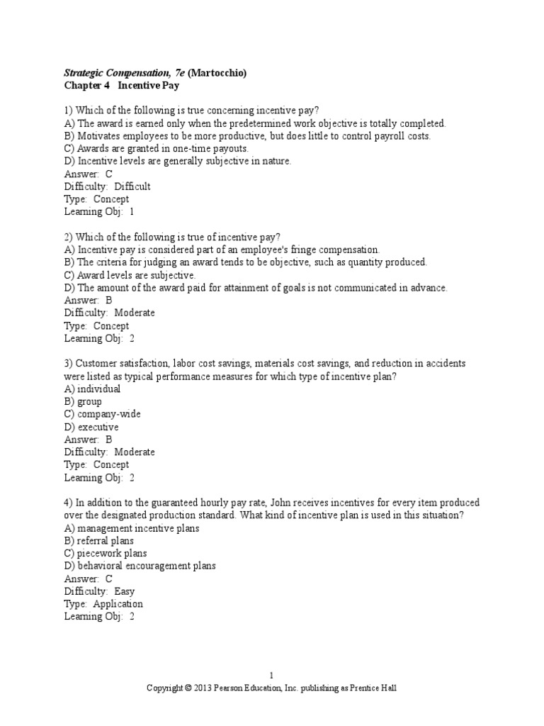 Chapter 4 | PDF | Incentive | Stocks