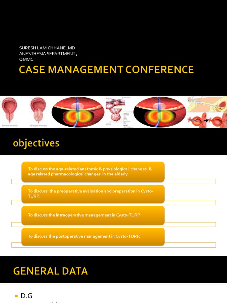 Case MNGT On Cysto-TURP | PDF | Saline (Medicine) | Physiology