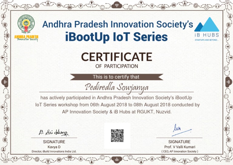 Iot Certificate Pdf