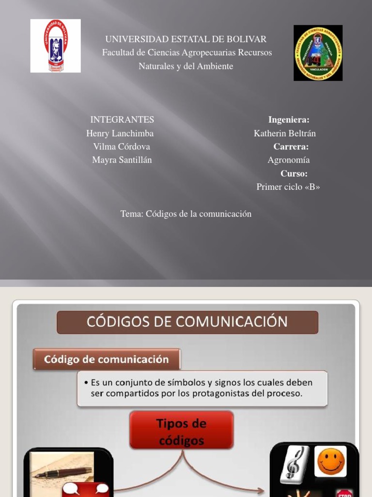 Codigos de La Comunicacion Exposicion | PDF | Comunicación ...