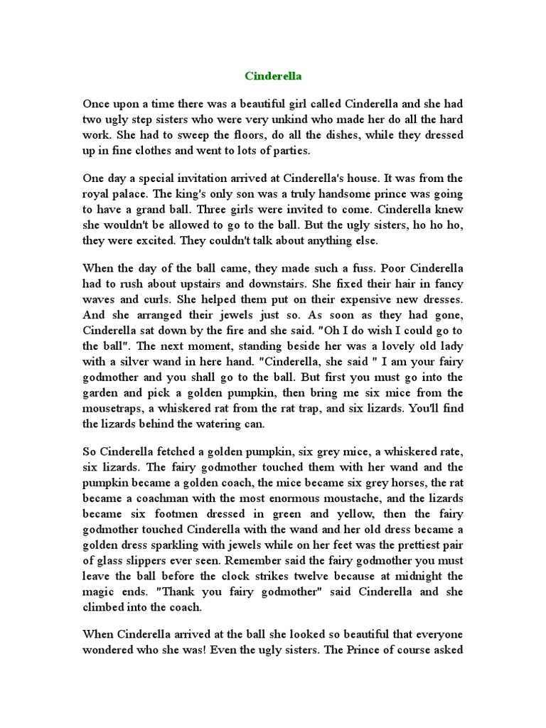 Cinderella | PDF | Cinderella
