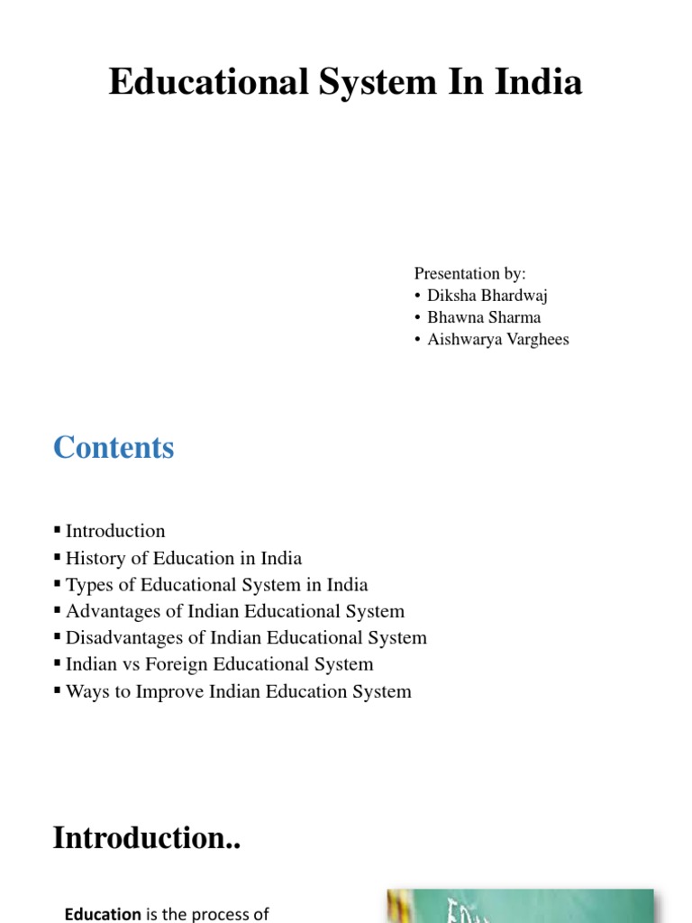 Educational System in India | PDF | State School | Schools