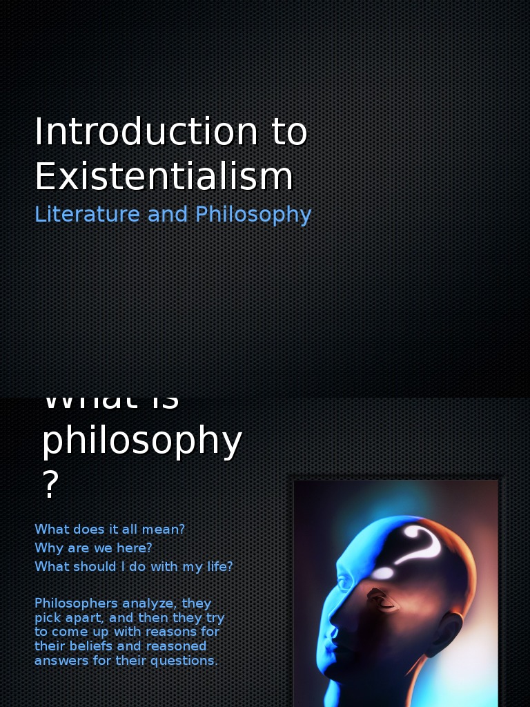 Introduction To Existentialism | PDF | Existentialism | Albert Camus