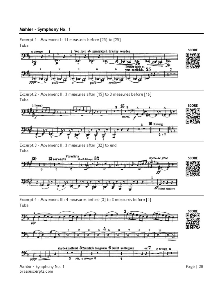 Mahler - Symphony No. 1: Score | PDF