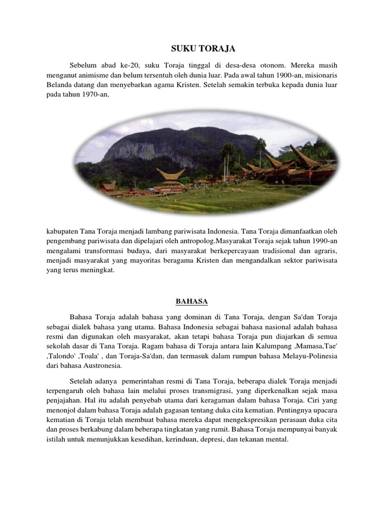 Suku Toraja | PDF