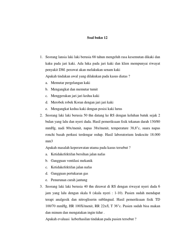 Latihan Soal Ukom | PDF